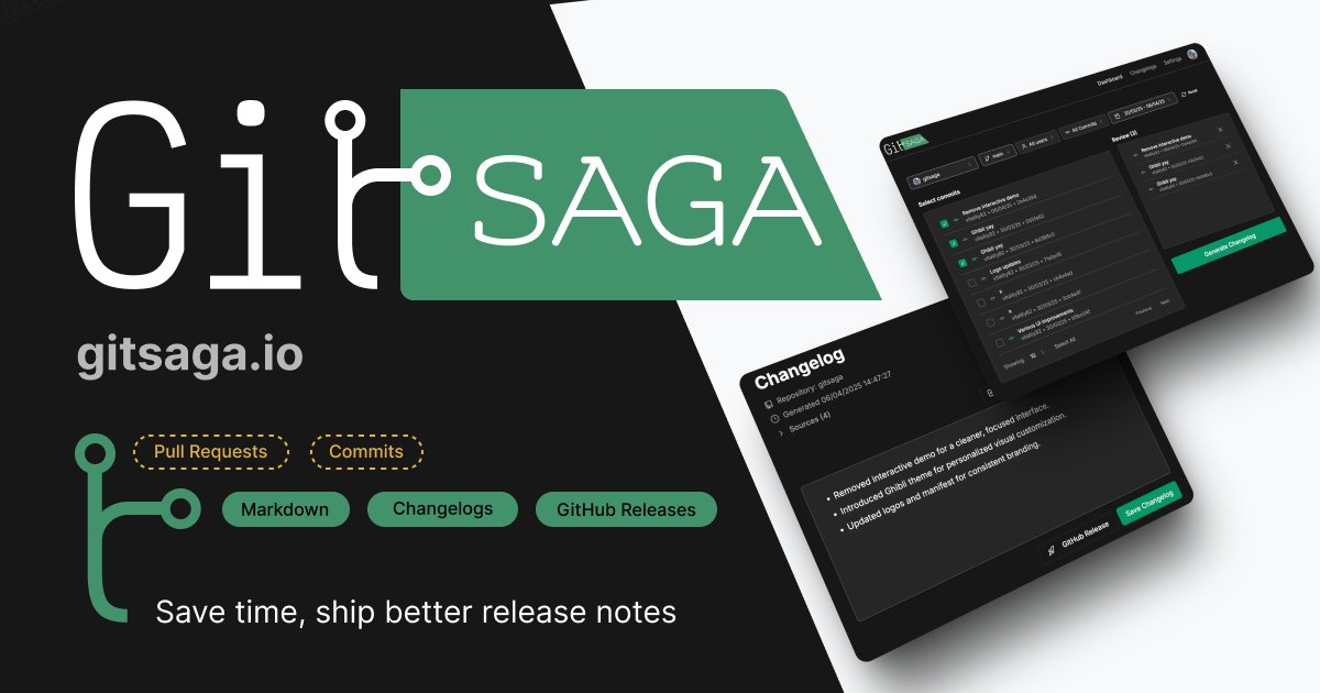 GitSaga - AI Changelog Generator